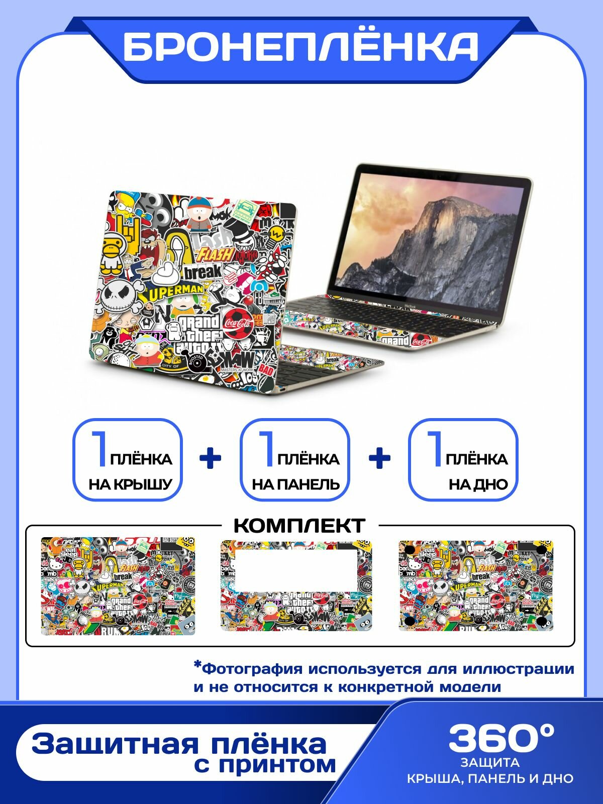 Виниловая наклейка для MacBook Neo 13 (2026, A18 Pro) A3404