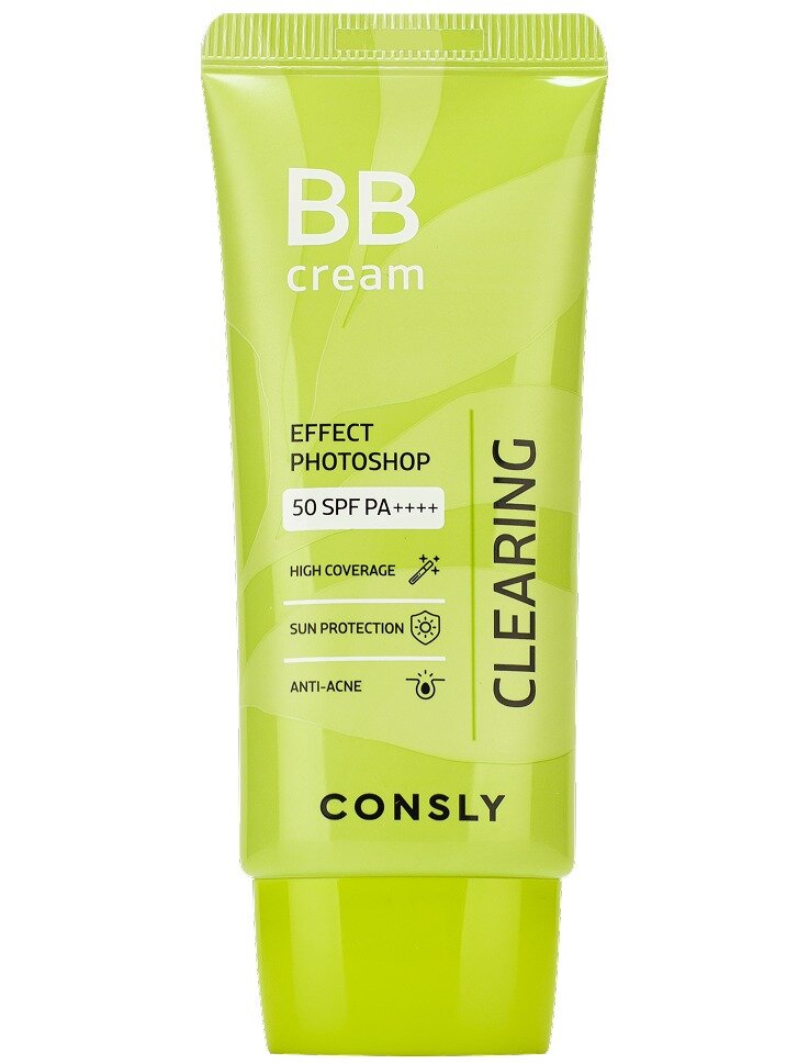 BB-кремы CONSLY BB крем PHOTOSHOP Tea tree + Witch hazel Clearing BB cream 50 мл