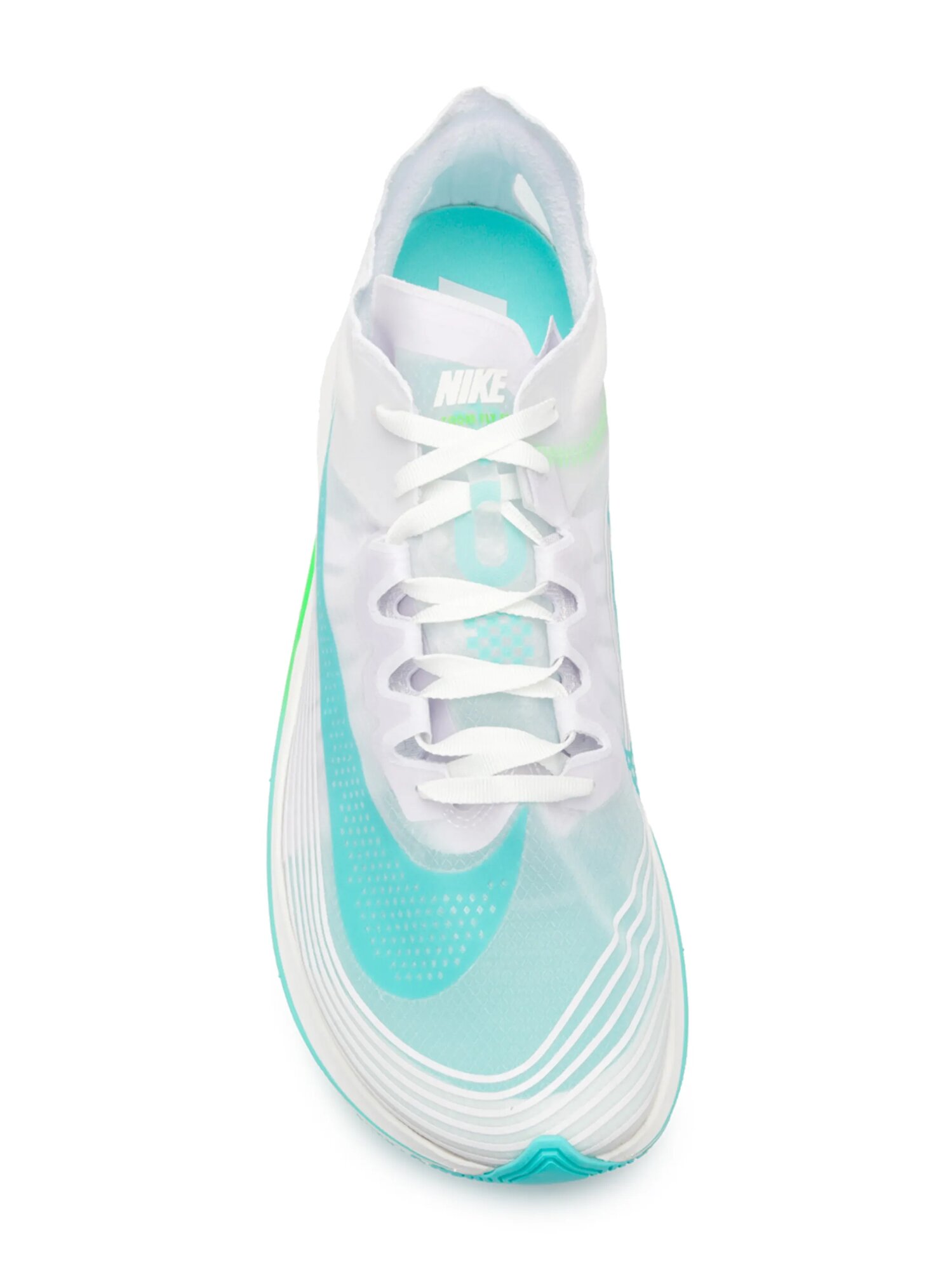 Кроссовки NIKE 'Zoom Fly SP', размер 12 US, бежевый/белый — фото 1