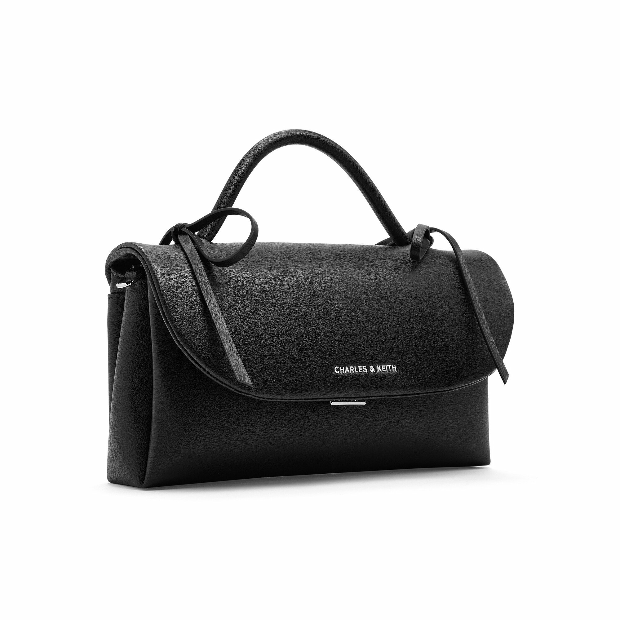 Сумка CHARLES & KEITH, фактура матовая, черный — фото 1