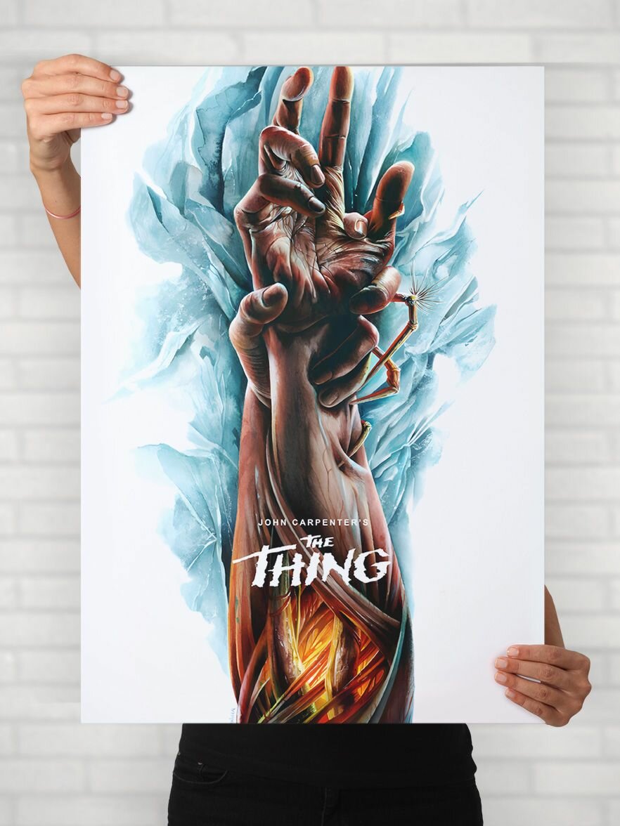 Плакат на стену для интерьера Нечто (The Thing 37) - Постер по фильму, кино, хоррору формата А1 (60x84 см)