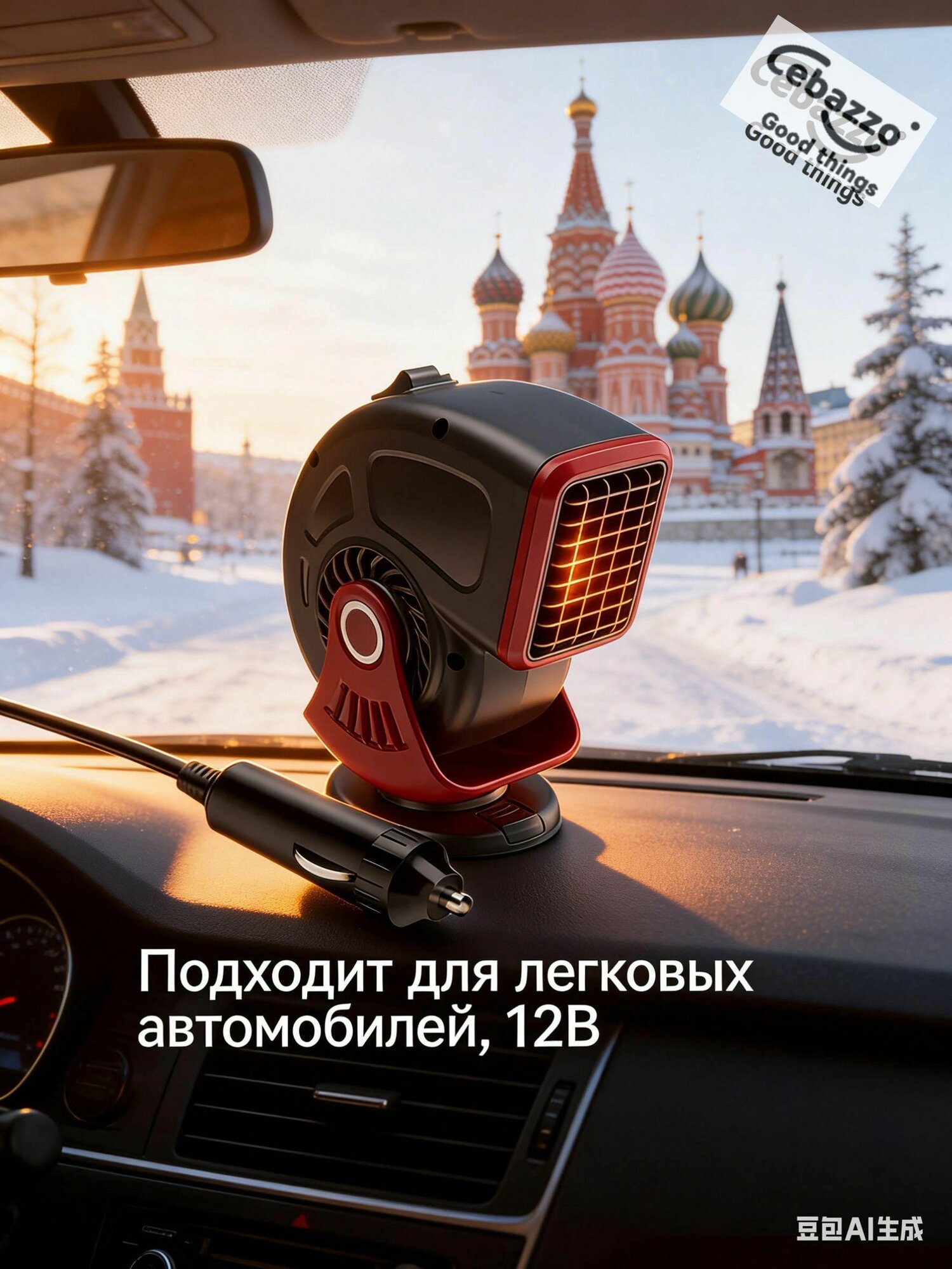 Автокондиционер 12 В — обогреватель и вентилятор от прикуривателя для автомобиля, компактный портативный мини-климат