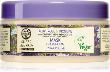 Маска для волос Natura Siberica Kedr, Rose & Protein, 300 мл