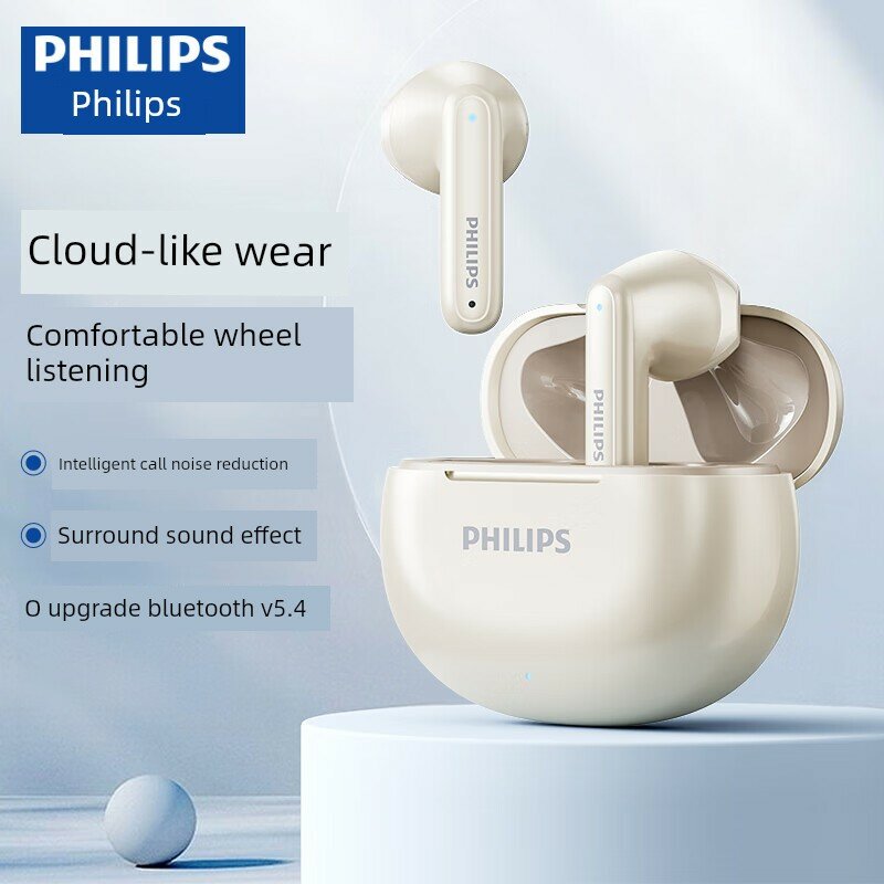 Philips TAT1420 беспроводные наушники с Bluetooth 5.4, стабильным соединением и шумоподавлением при звонках