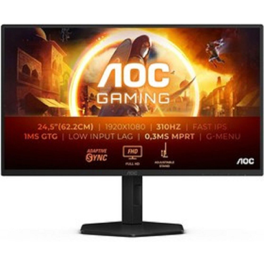 Монитор LCD AOC 24.5" 25G4SXU Fast IPS 1920x1080 300Hz (OC 310Hz) 1ms 400cd 2xHDMI DisplayPort 4xUSB3.2 HAS Internal Vesa