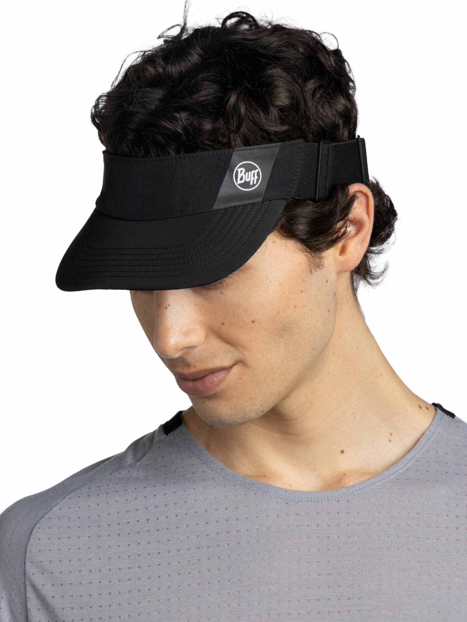 Козырёк Buff Speed visor для взрослых и детей, размер OneSize, черный — фото 1