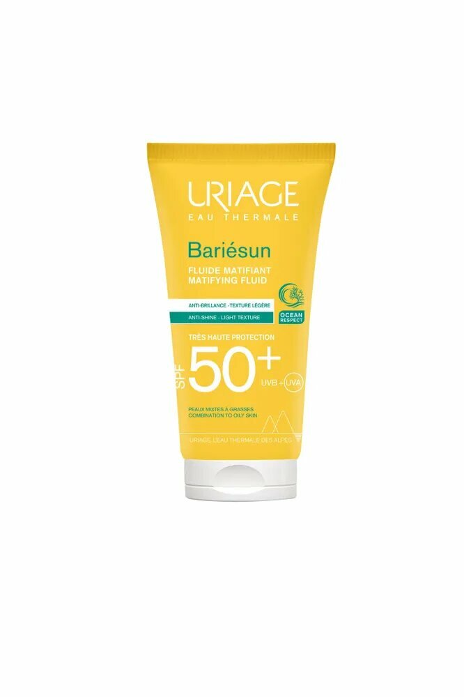 Uriage Барьесан SPF 50+солнцезащитная матирующая эмульсия