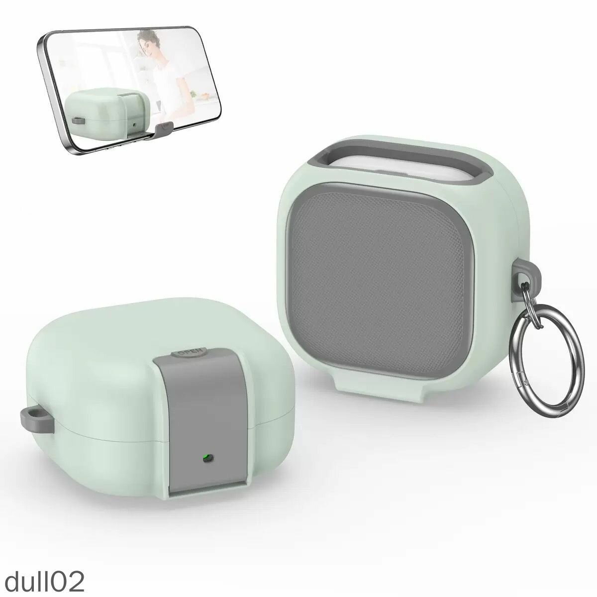 Чехол для наушников Samsung подходит для Galaxy Samsung Buds 4 / Buds 4pro (Светло - зеленый)
