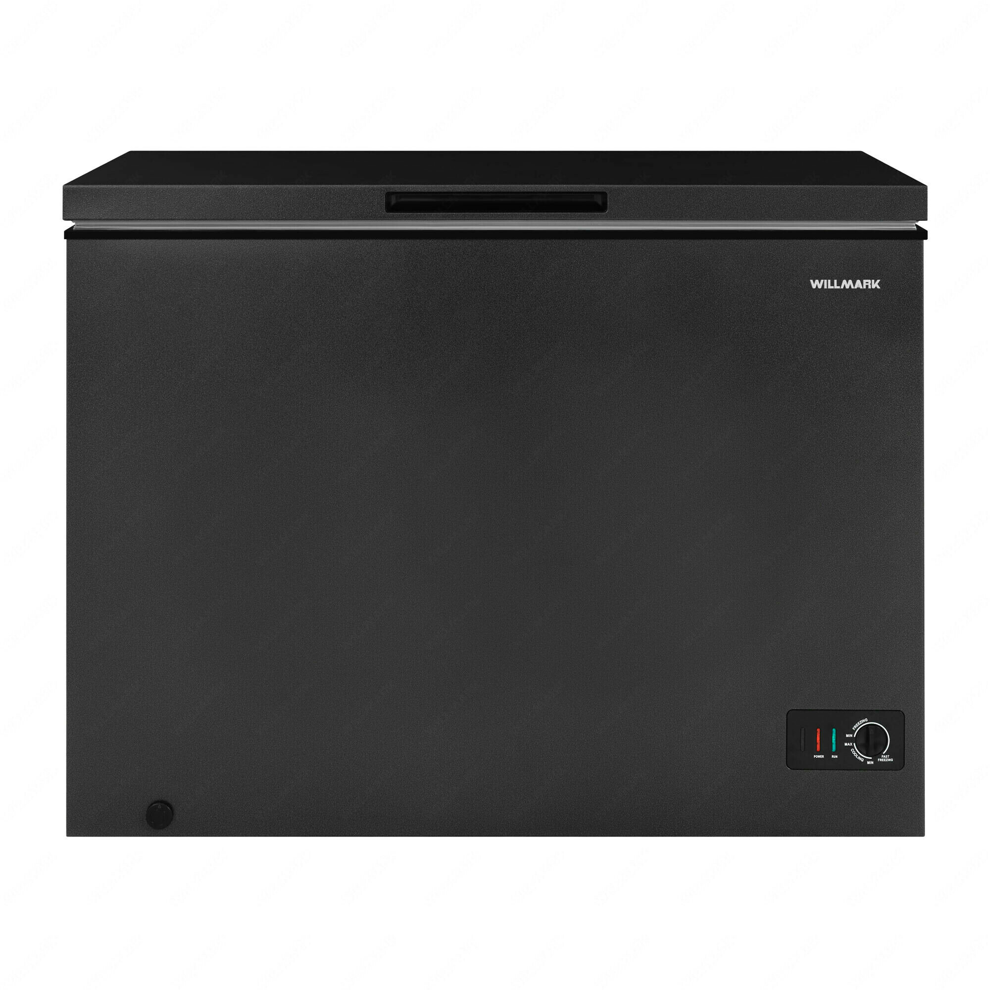 Ларь морозильный WILLMARK CF-380BS черный (покрытие BlackStone), 365л