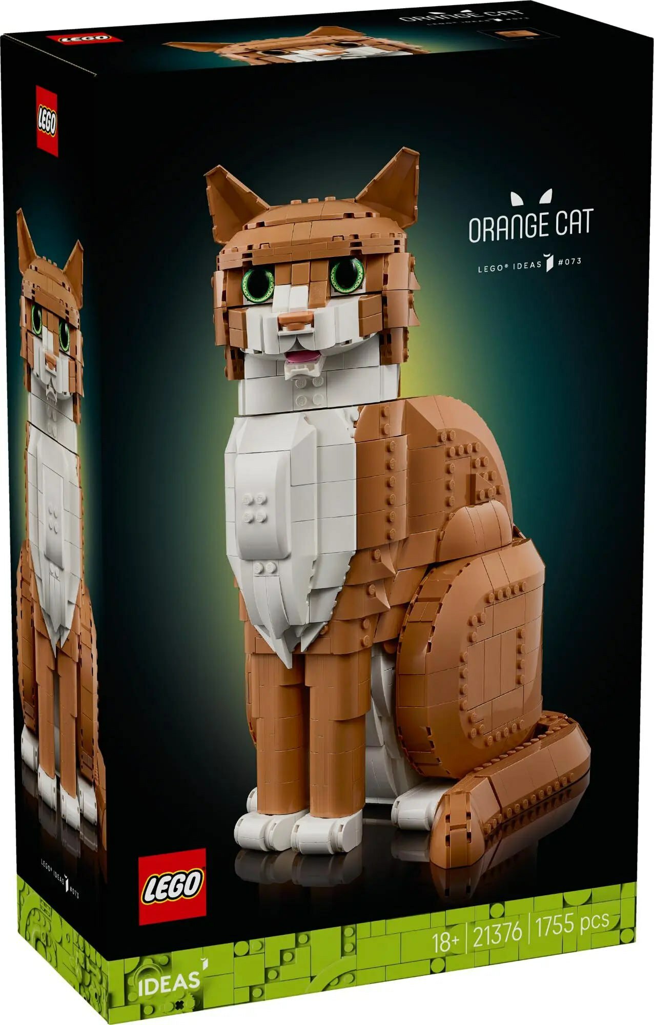 Конструктор LEGO Ideas 21376 Оранжевый кот, 1755 дет, подвижные элементы