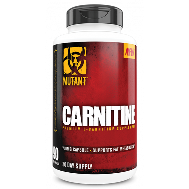 Mutant L-carnitine 750 мг 90 капсул. Для похудения и энергии. Произведено в Канаде