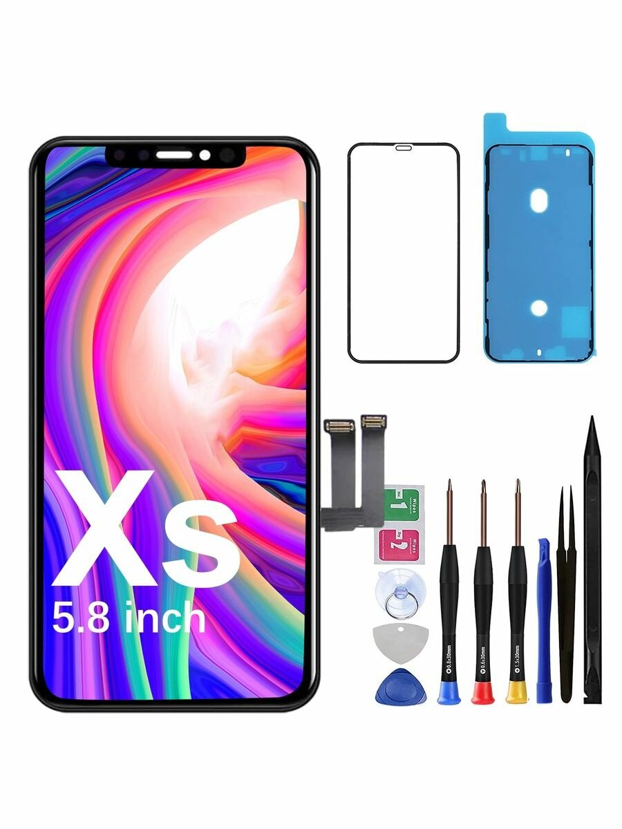 OLED дисплей для iPhone XS 5.8 с 3D Touch экран в сборе (A1920 A2097 A2100 A2098) + набор инструментов