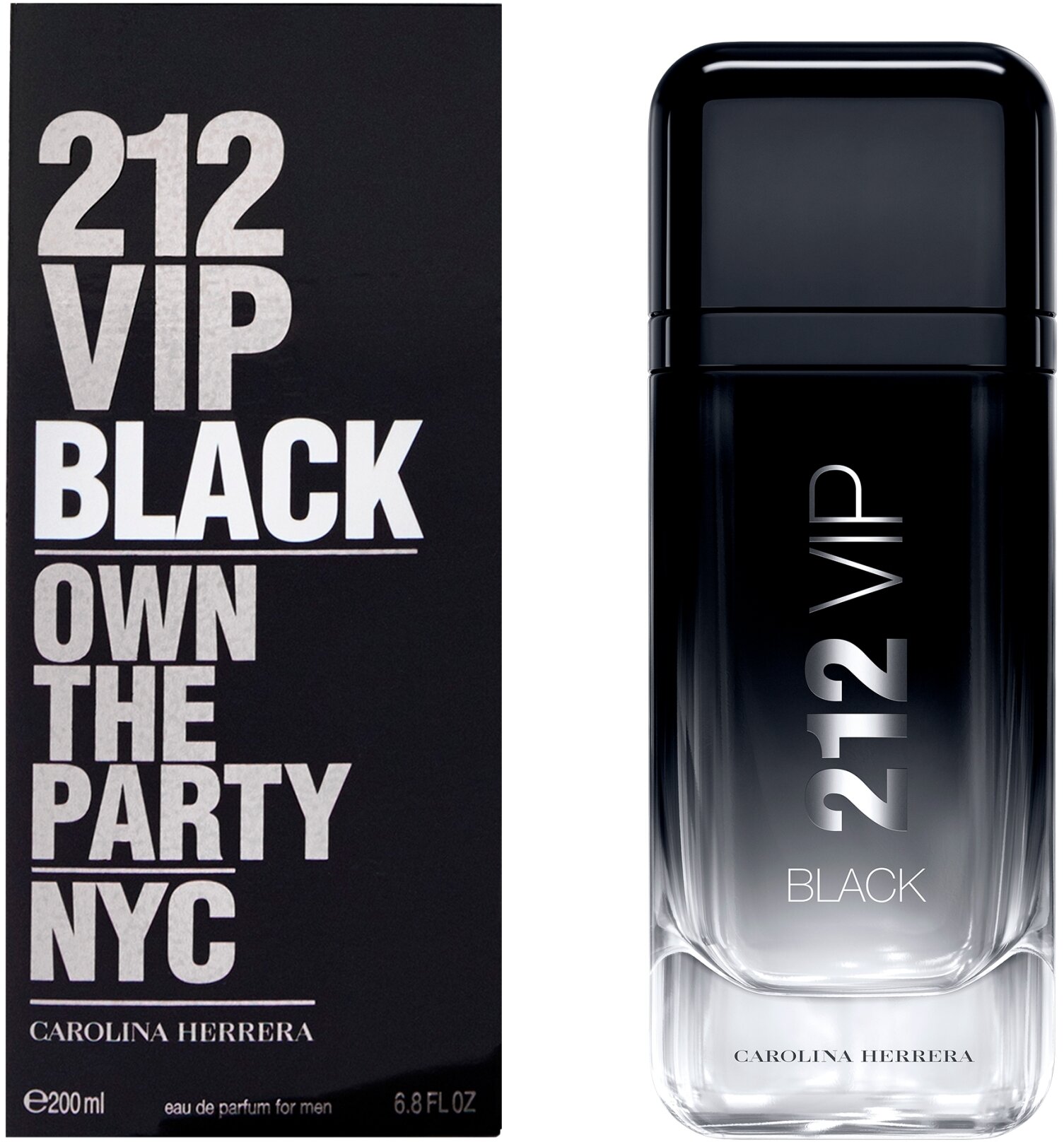 CAROLINA HERRERA парфюмерная вода 212 VIP Black, 100 мл, 100 г