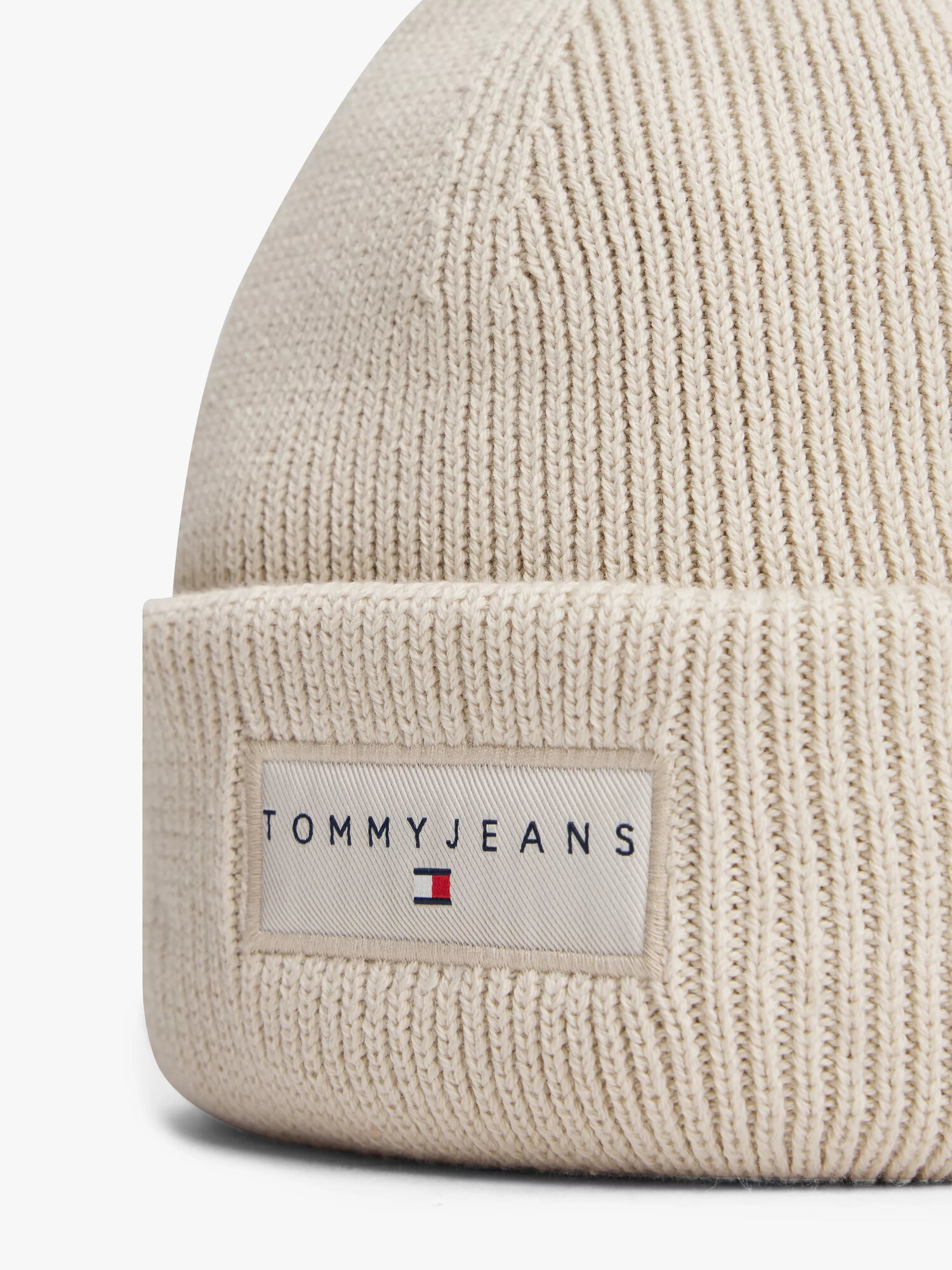 Шапка-бини TOMMY HILFIGER для женщин, размер OS, бежевый — фото 1