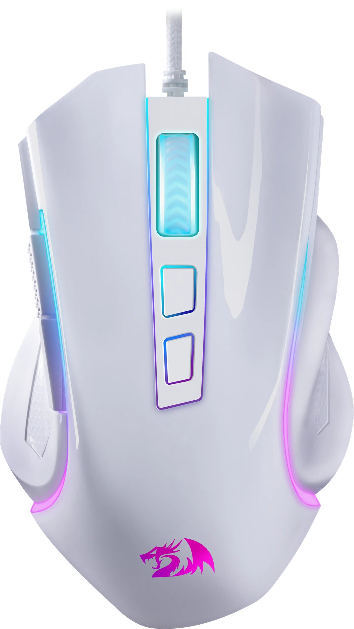 Игровая мышь Redragon Griffin (белый), проводная USB Type-A, сенсор оптический 7200 dpi, 7 кнопок