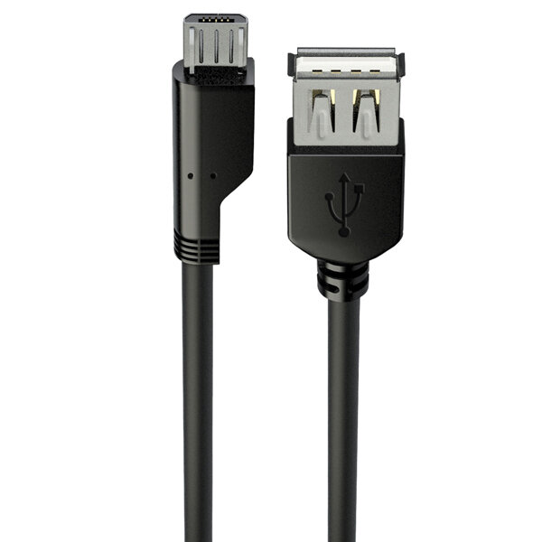 Кабель Interstep microUSB - USB OTG 1 м