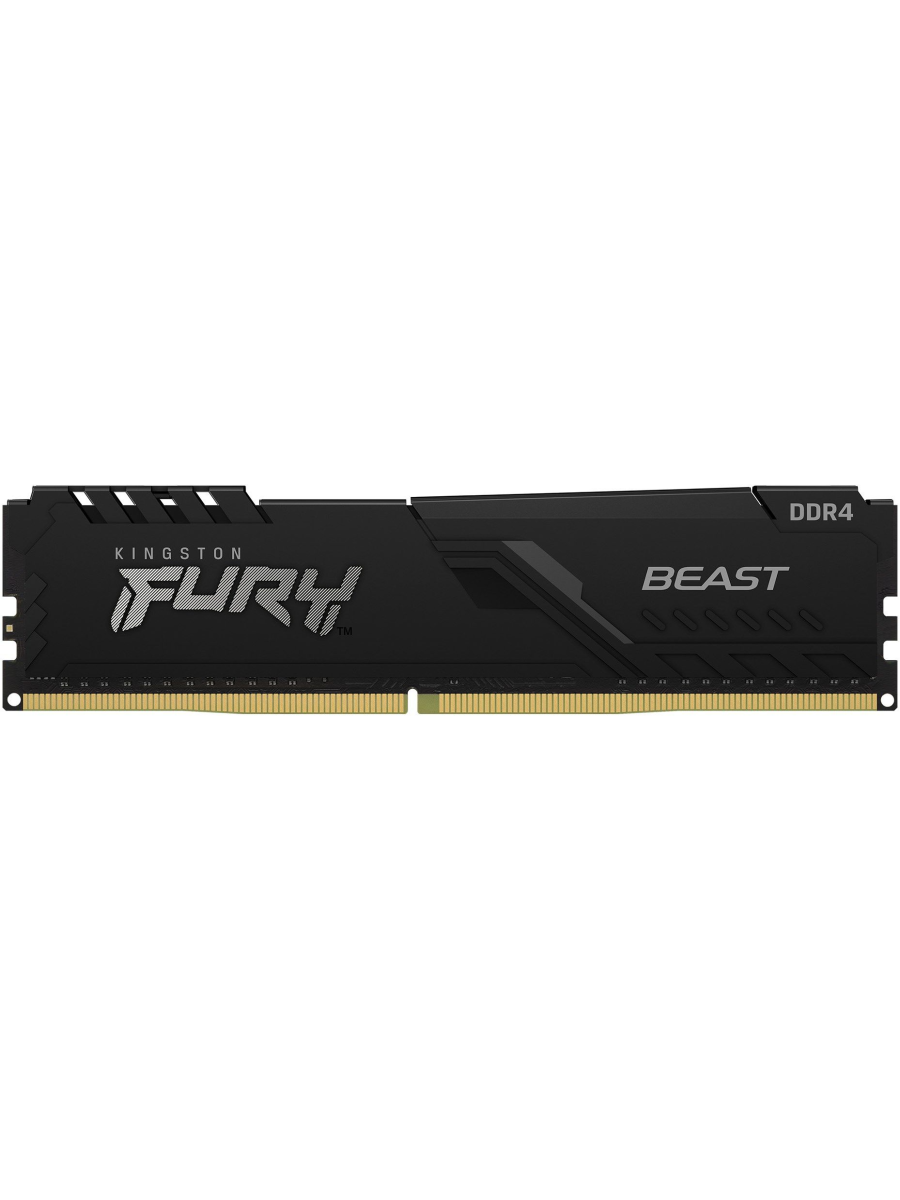 Память DDR4 16GB 3200MHz Kingston KF432C16BB/16 Fury Beast Black RTL Gaming PC4-25600 CL16 DIMM 288-pin 1.35В single rank с радиатором RTL