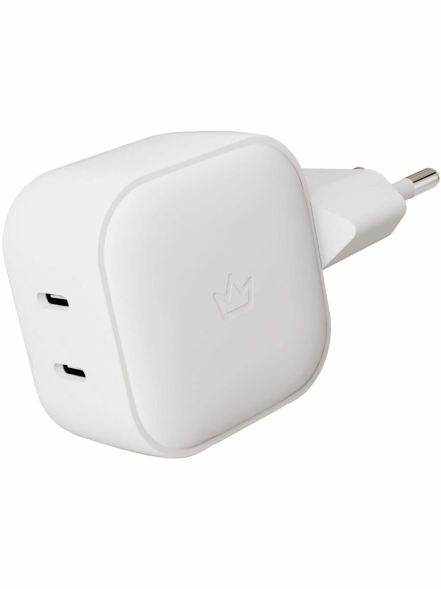 Сетевое зарядное устройство VLP G-Charge 45W 2xUSB Type-C, PD, QC, белое