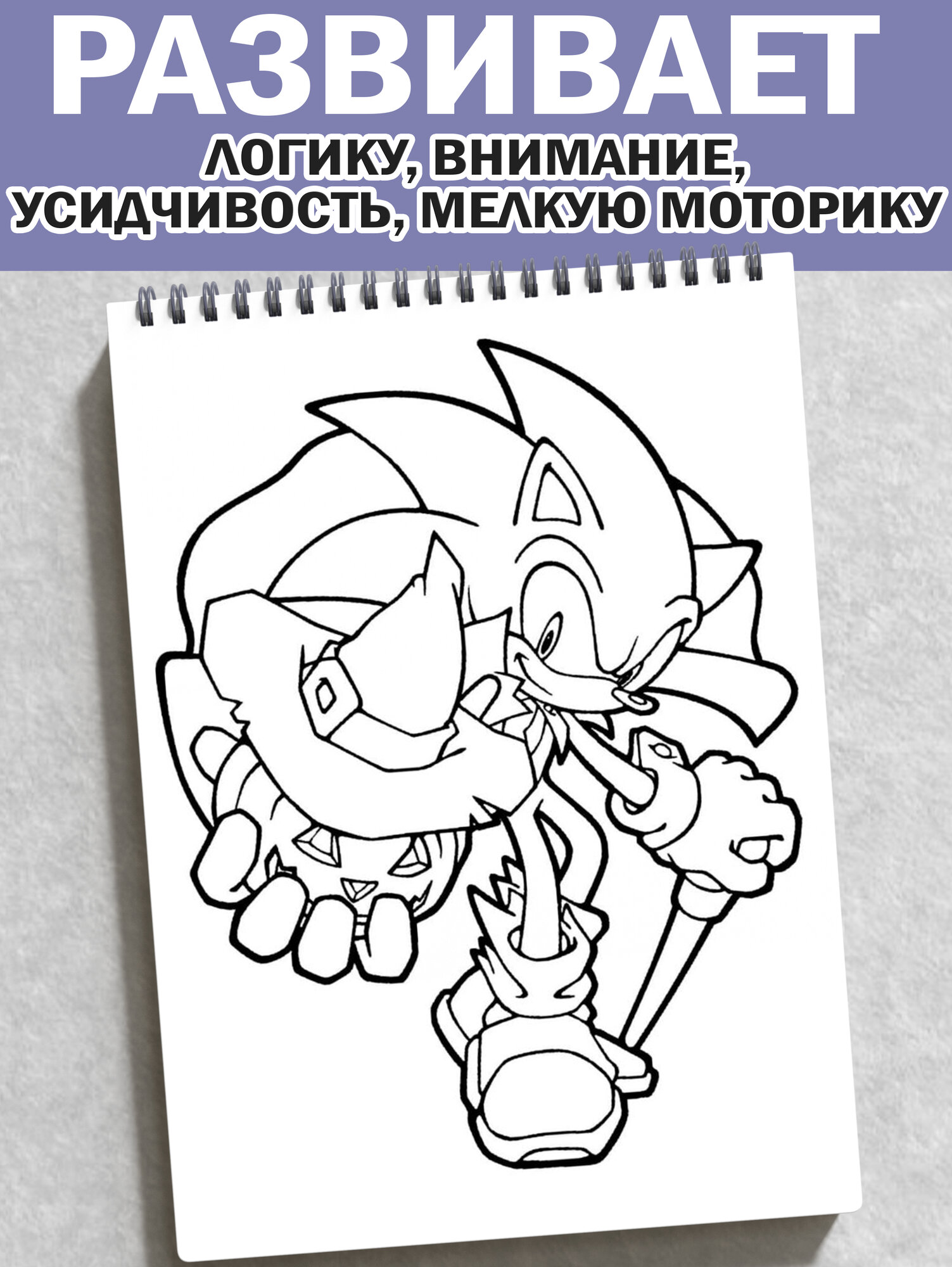 Раскраска Соник — фото 1