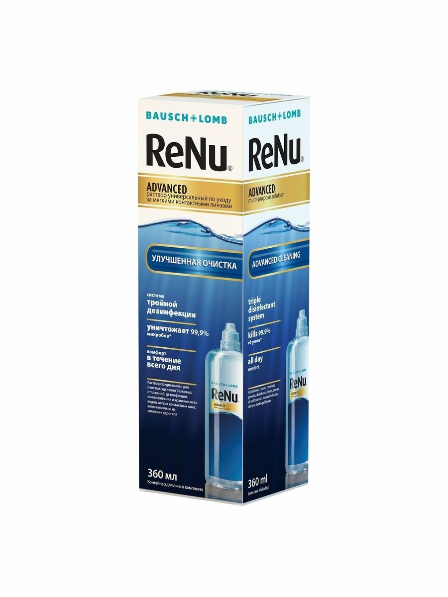Раствор для контактных линз Renu Advanced 360 мл — фото 1