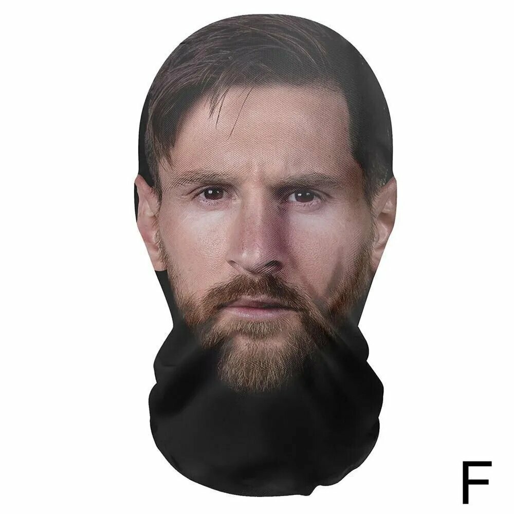 Lionel Messi Карнавальная тканевая маска 3D маска Канье