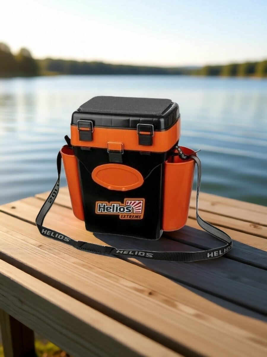 Ящик зимний FishBox (10л) оранжевый Helios