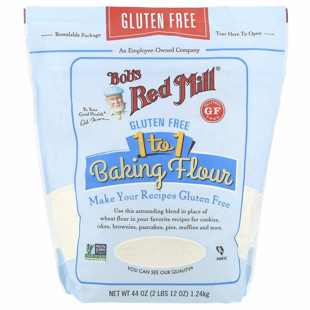 Bob's Red Mill, Мука для выпечки 1: 1, без глютена, 1,24 кг