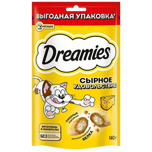 Лакомство Дримис для кошек Подушечки с Сыром 140 г