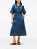 Платье TOMMY HILFIGER Belted button-down midi dress, размер 36 EU, blue