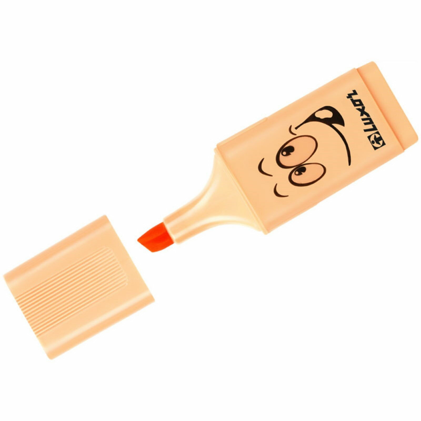 Маркер текстовыделитель Eyeliter Pastel, 1.0-4.5 мм, чернила на водной основе, пастельный оранжевый, 12 шт.