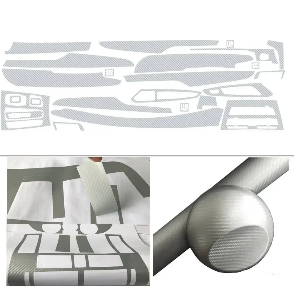 Для BMW X5 F15/X6 F16 2014-18 внутренняя центральная панель управления 3D CF silver, F16 X6, Style A