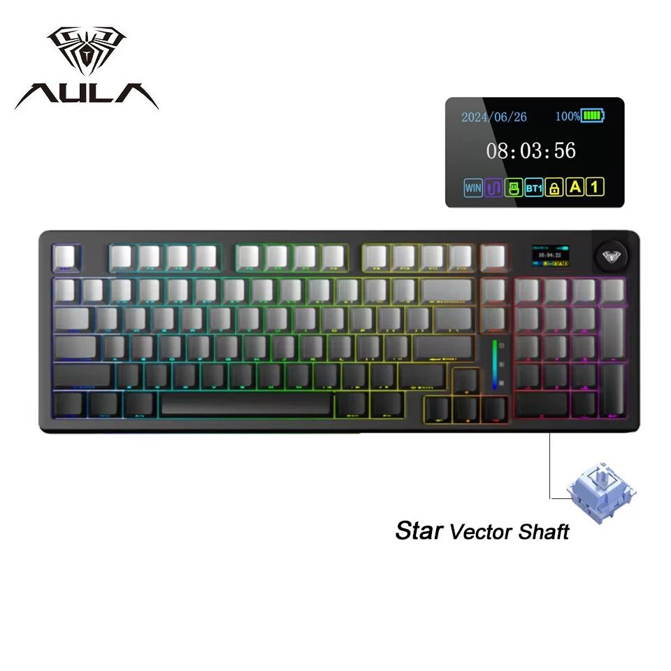 Механическая клавиатура AULA S98pro Gradient Grey