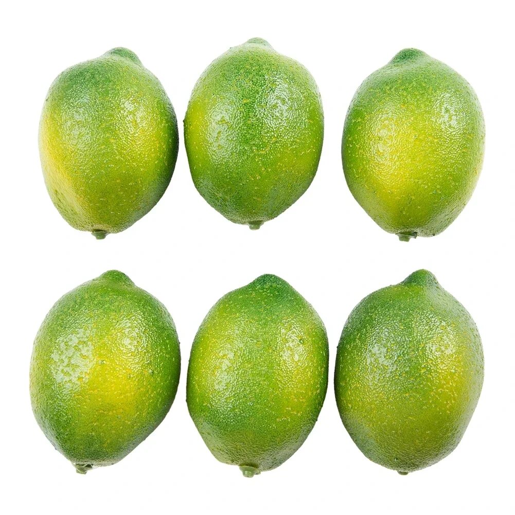 Искусственные лимоны, набор из 6 штук Green