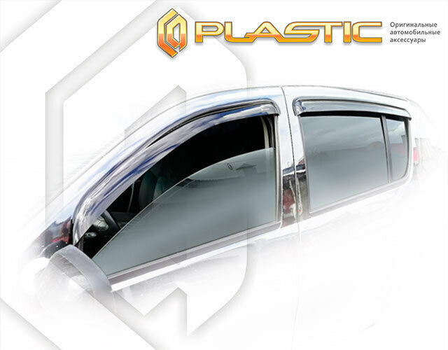 Дефлекторы боковых окон для Renault Sandero Stepway 2010-2014 Classic полупрозрачный