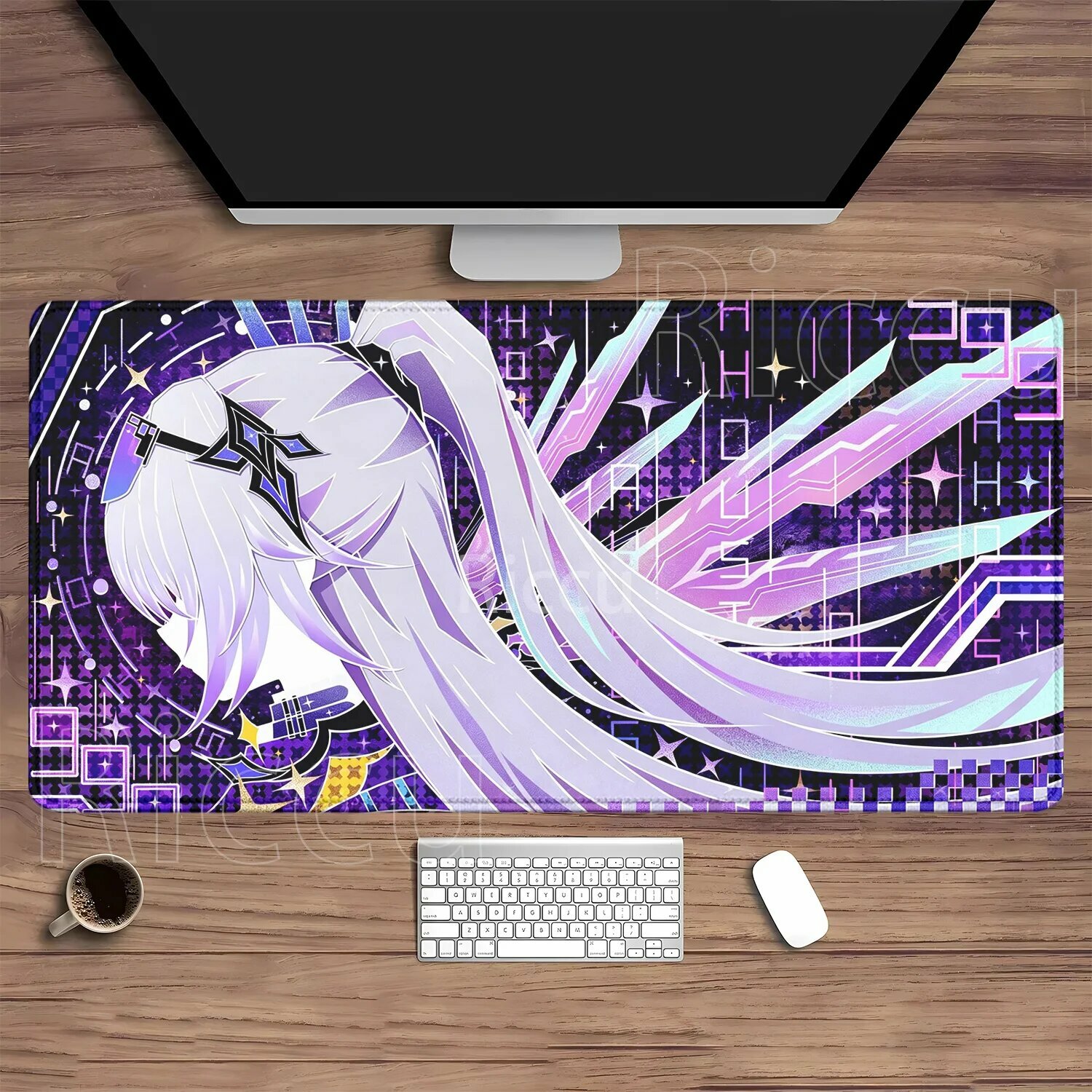 Игровой коврик для мыши Honkai Star Rail, 400x800x2mm, Silver Wolf 4