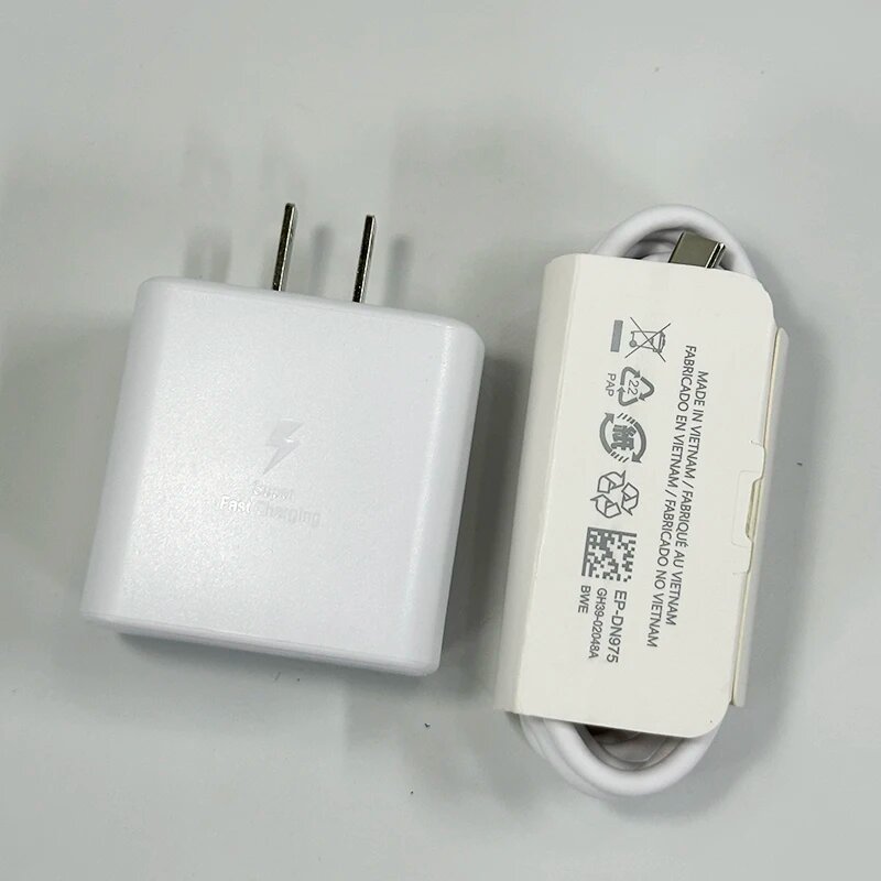 Зарядное Samsung 45W Type-C, белый, US set