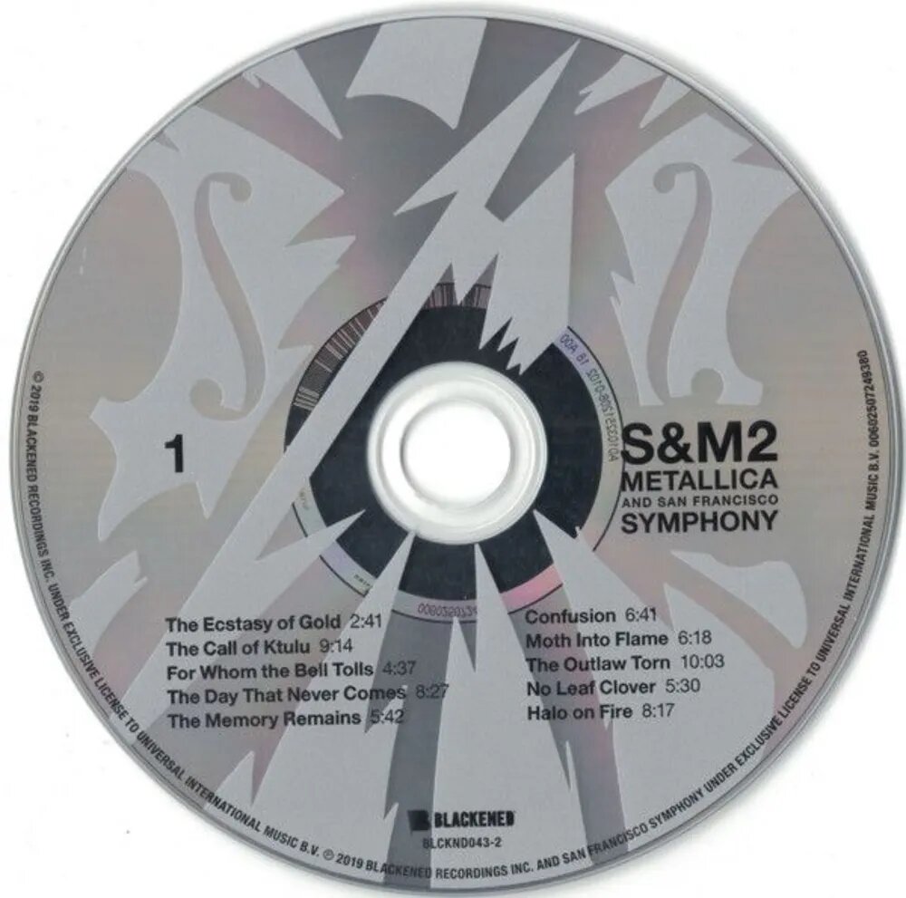Музыкальный диск Metallica, Сан-Францискский симфонический оркестр - S&M2, 2CD, 2020, Blackened Recordings — фото 1