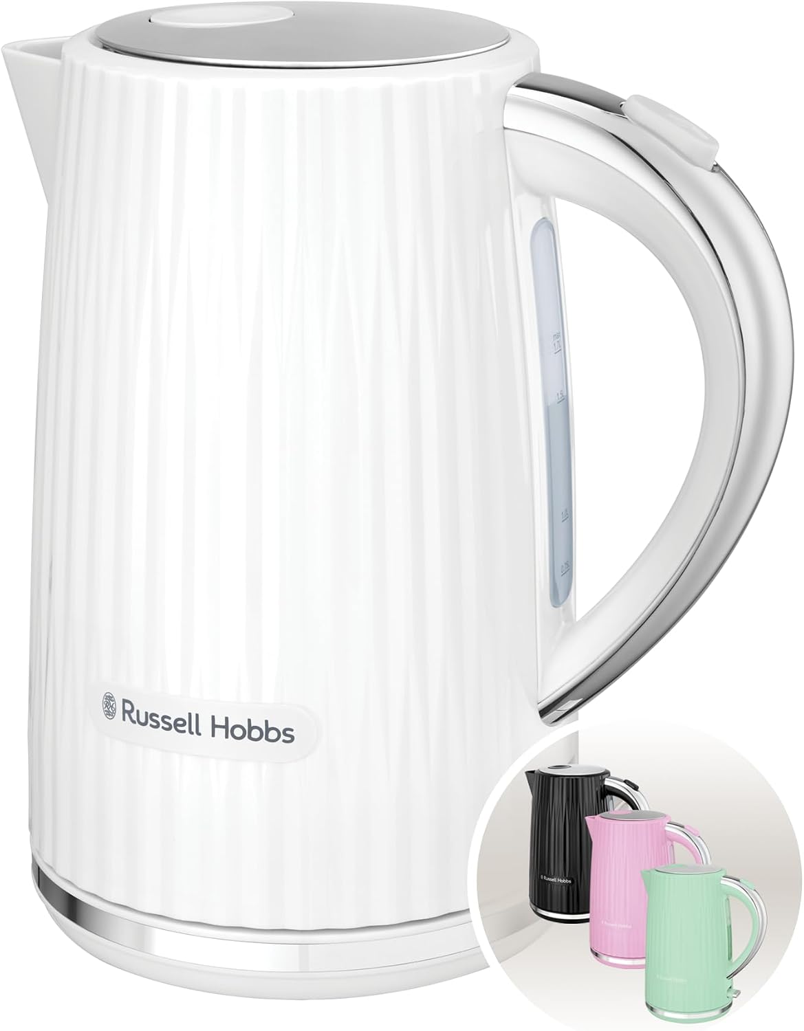 Электрический чайник Russell Hobbs 1,7 л, белый, 2400 Вт Eden 27360-70