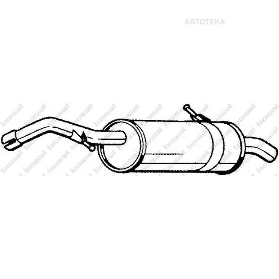 Глушитель задний CITROEN C3 05- BOSAL 135117