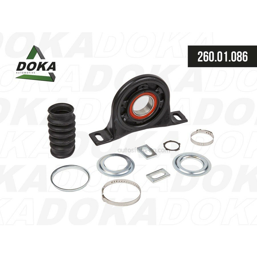 DOKA 26001086 Подшипник подвесной карданного вала с пыльником и кольцами \Mercedes-Benz Sprinter