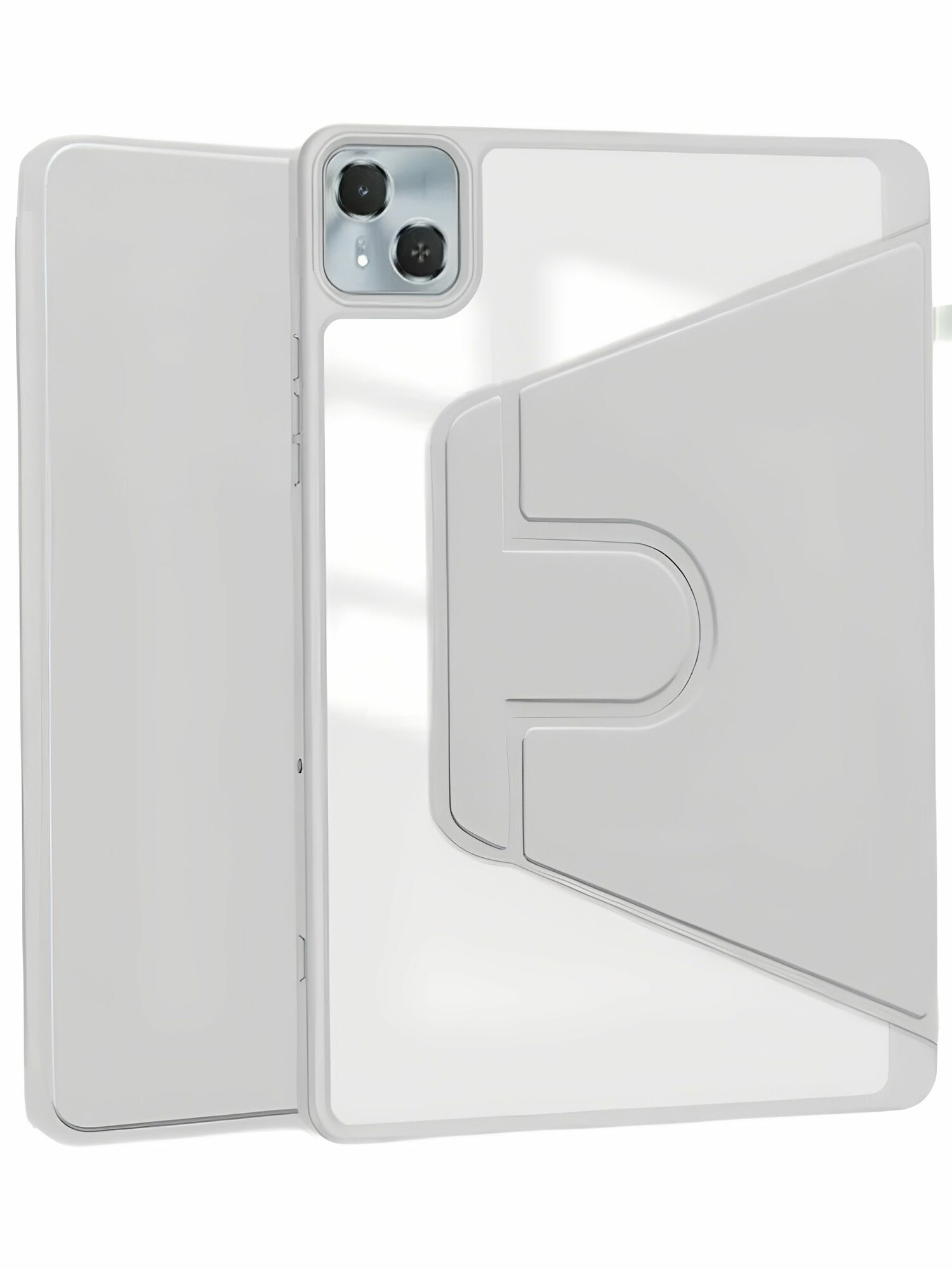 Чехол на Tecno MegaPad SE / Техно МегаПад Се 2026 года, 11 дюйма, акриловая с отсеком для стилуса, серый