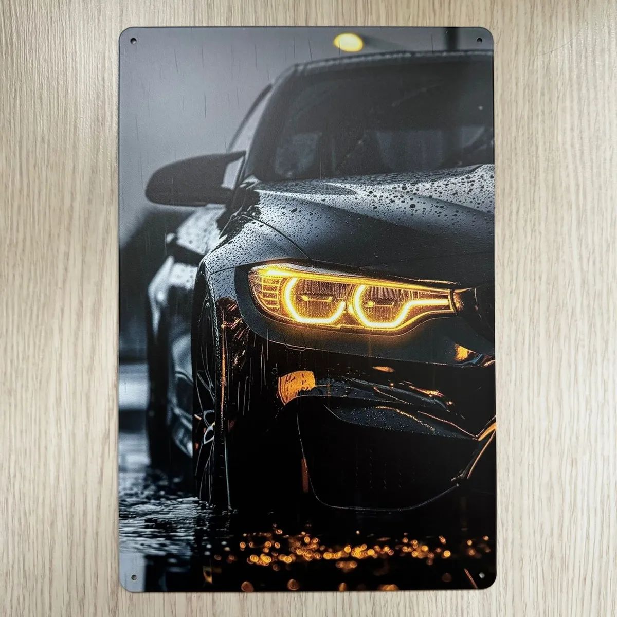 Табличка металлическая интерьерная БМВ М4 BMW M4 F82