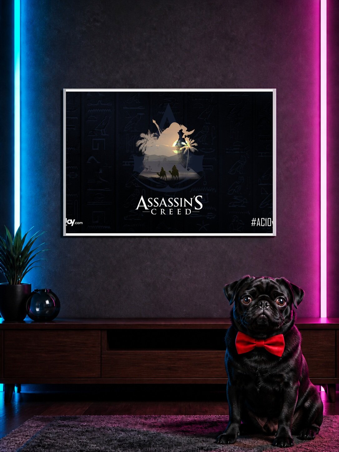 Постер Assassin's Creed — коллекционный игровой дизайн дл A3