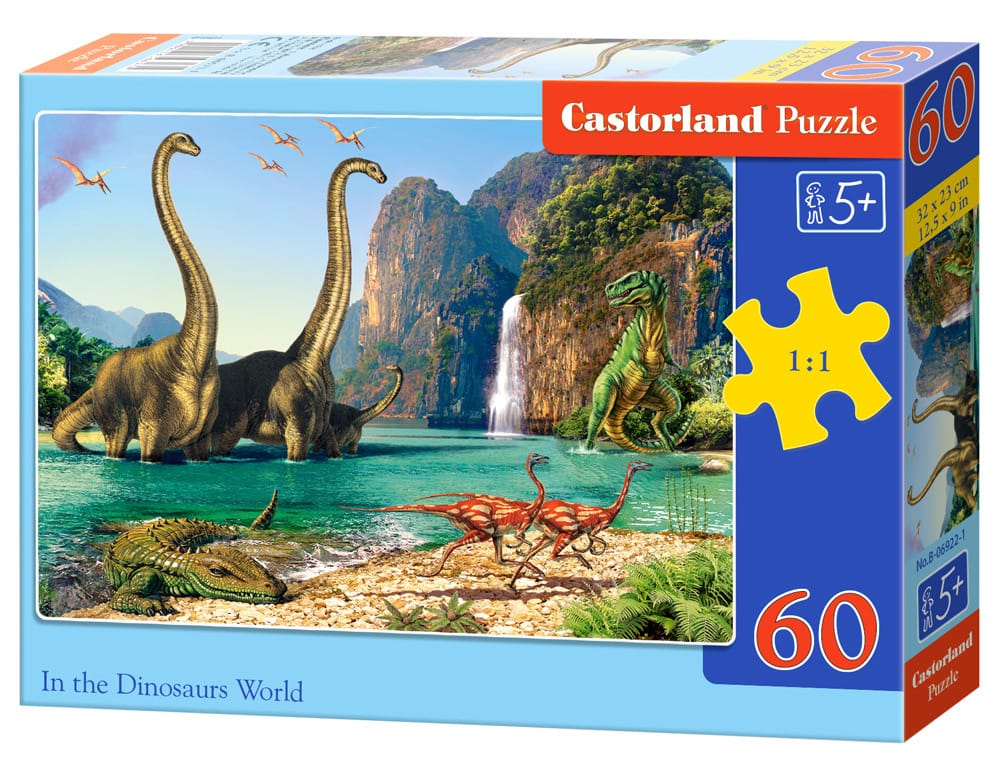 Пазл Castorland In the Dinosaurs World, 60 элементов