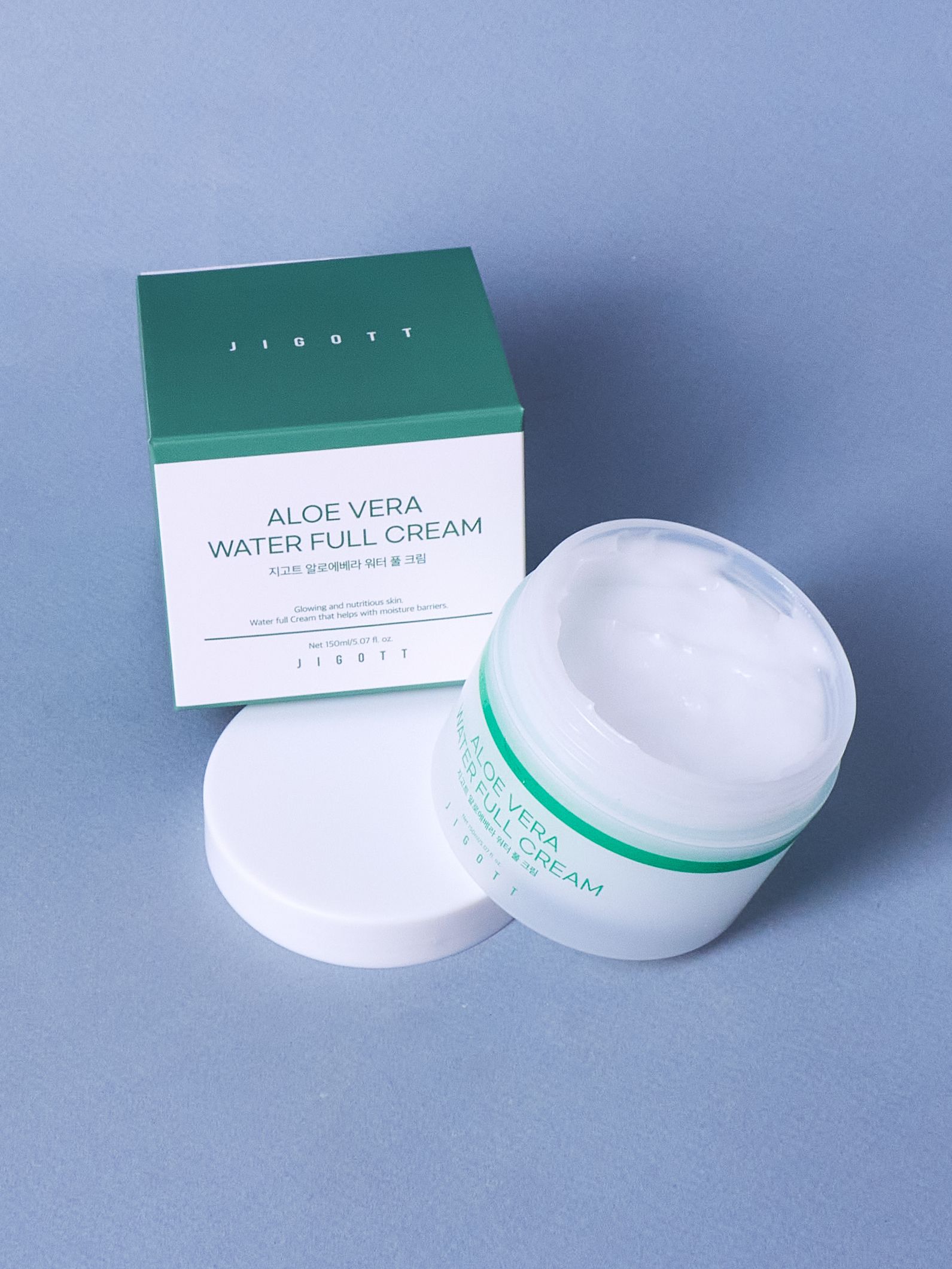 Jigott Увлажняющий крем для лица с экстрактом алоэ 150 мл Aloe Vera Water Full Cream