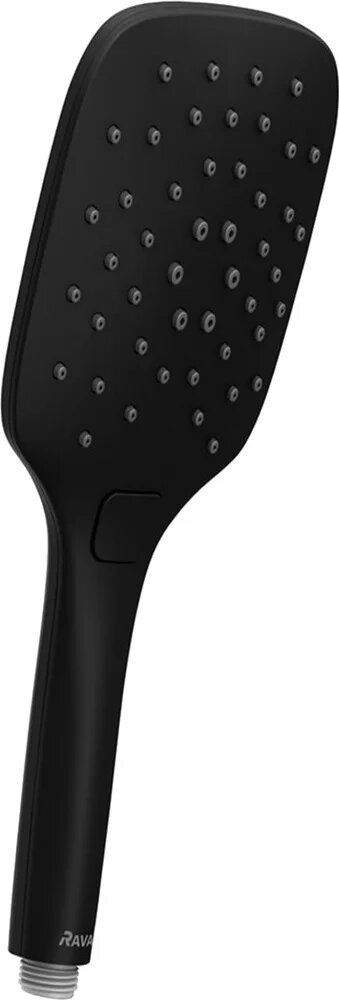 Душевая лейка Ravak 958.20 с экономией воды, 3 режима, лейка для душа, черная, матовая, квадратная