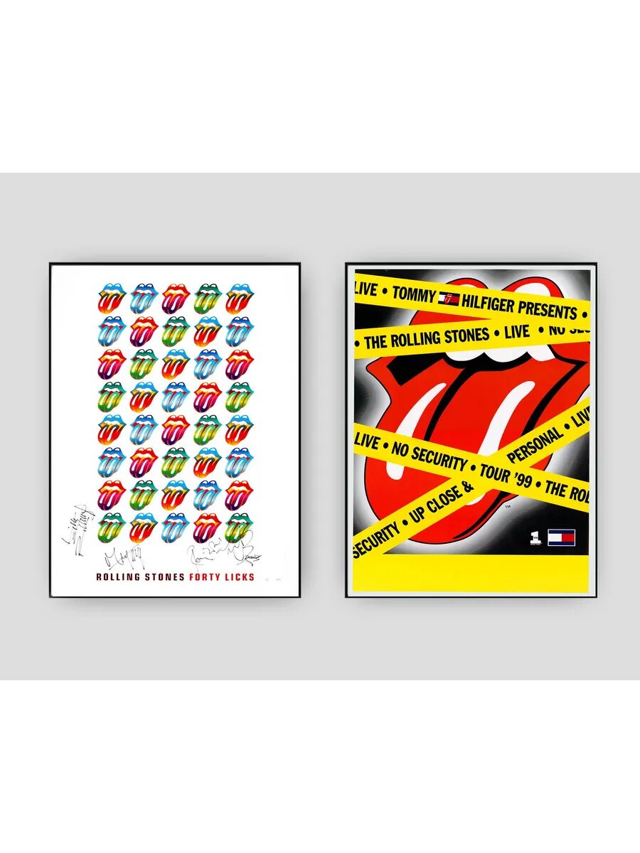 Набор плакатов Rolling Stones, 2 шт - размер А3