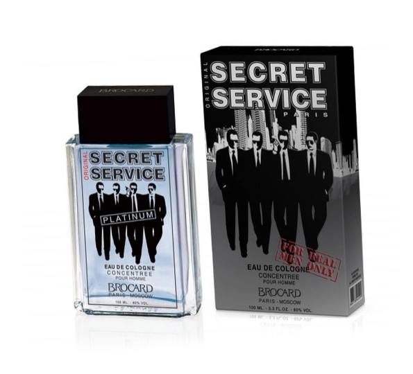 Одеколон для мужчин Брокард Секрет Сервис Платинум 100 мл / Secret Service Platinum