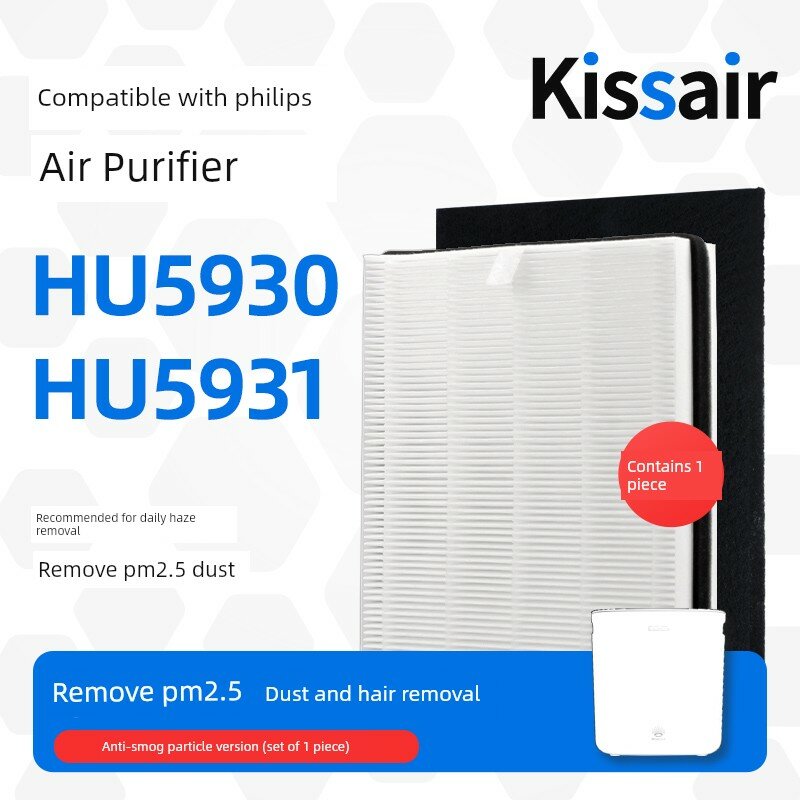 HEPA Фильтр для очистителя воздуха Philips HU5930 HU5931 FY1114 с углеродным хлопком 1 шт