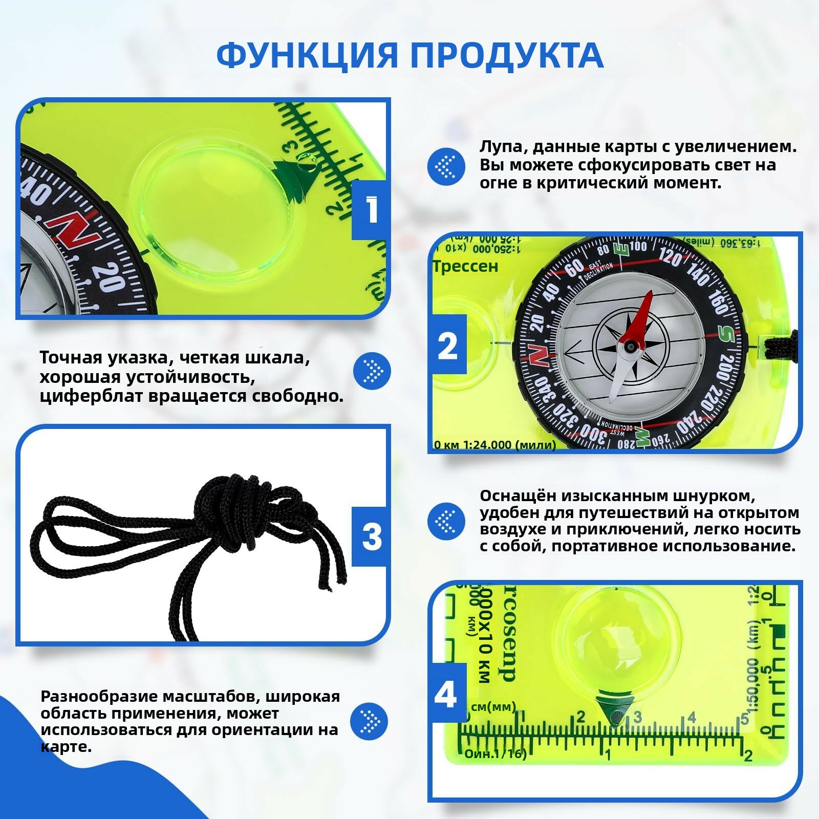 Миниатюрный водонепроницаемый компас оранжевого цвета, многофункциональный портативный инструмент для походов, кемпинга и ориентирования